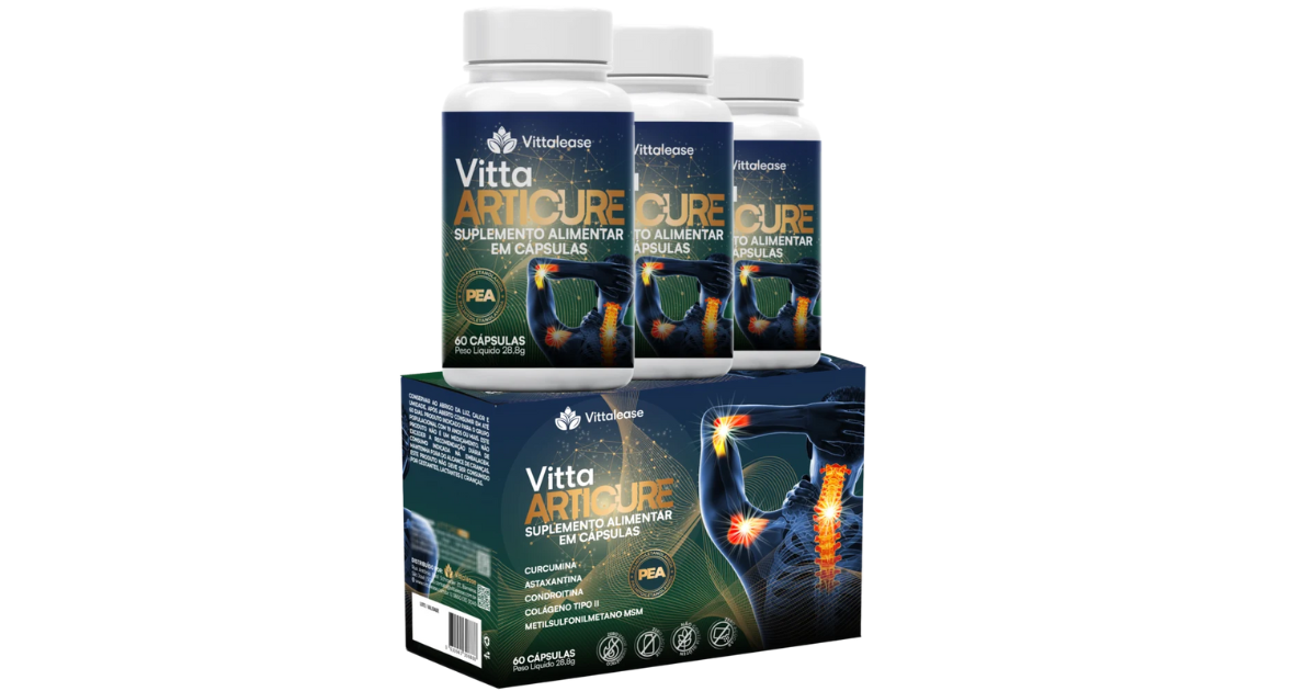 Vitta Articure – Alívio Rápido Para Dores nas Articulações Suplemento ...